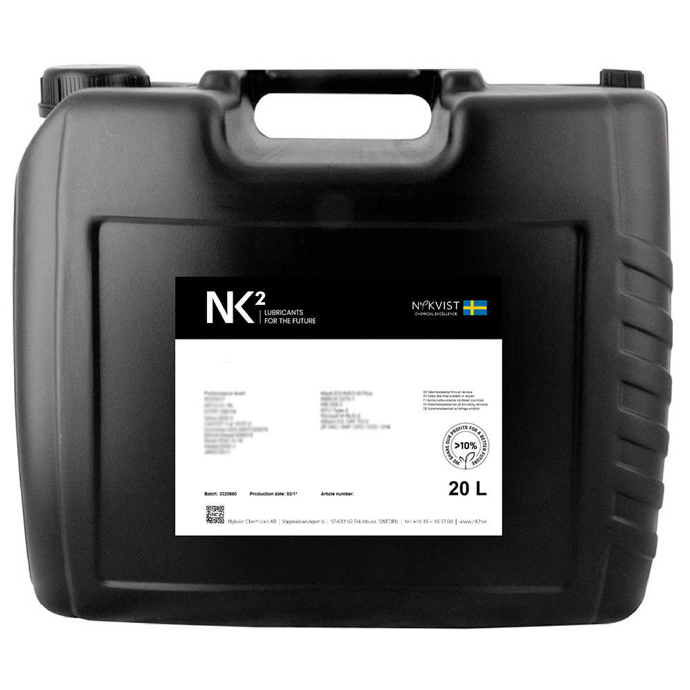 Hydraulolja ISO VG 46 - 20L Dunk - NK2 Premium Smörjmedel